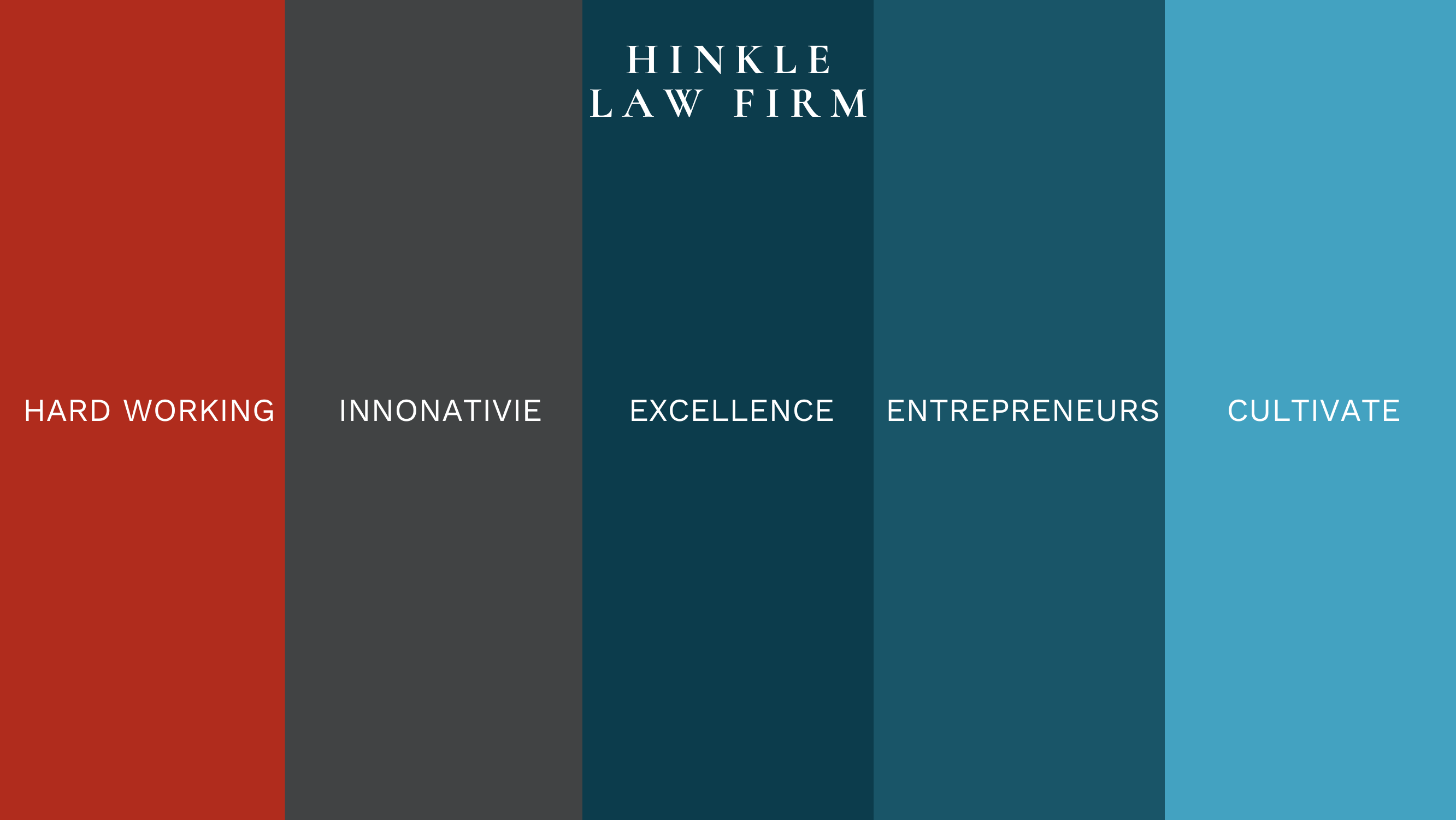 Corporate Collateral Design: Hinkle Law Firm – Rebecca Sisler
